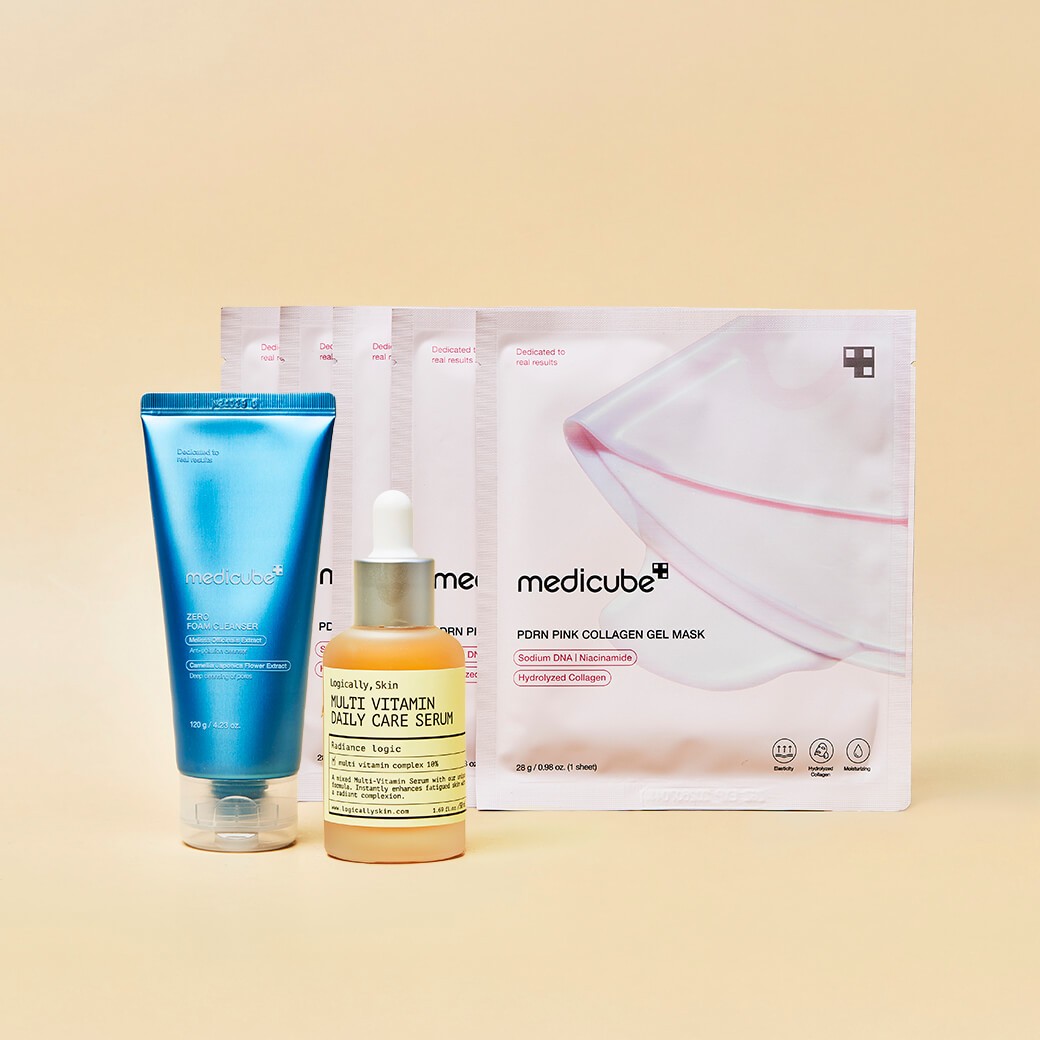 SET Medicube Zero Foam + Collagen Jelly Mask 5 ea + Logically Skin ...